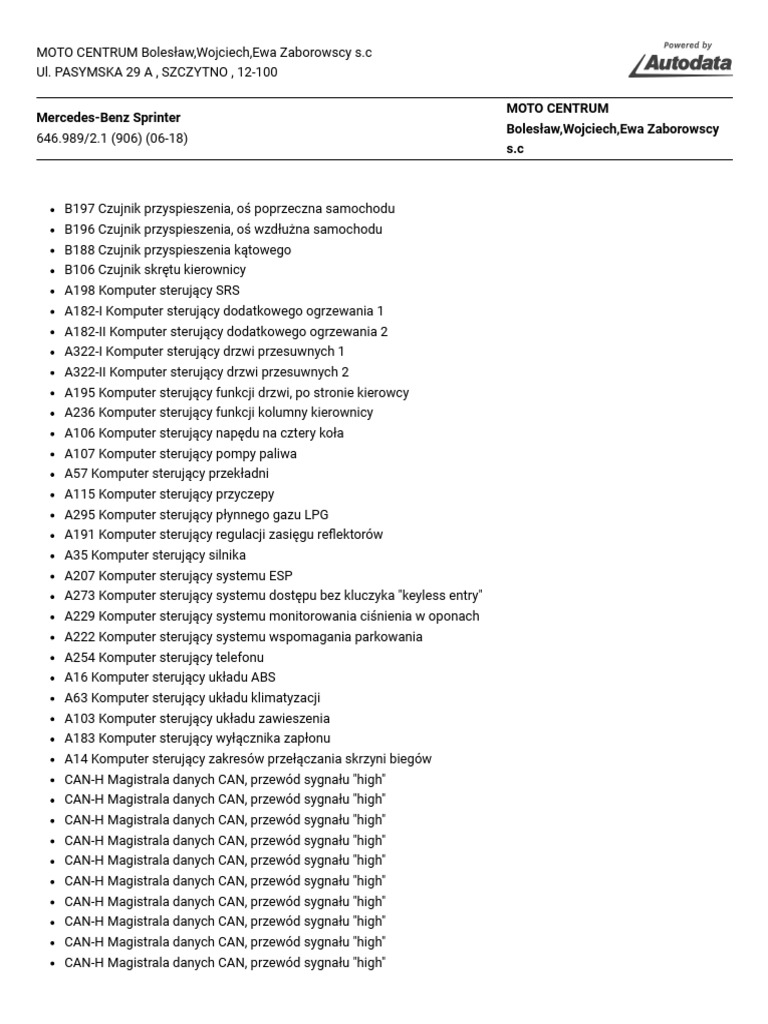 Sprinter 515 Can | PDF
