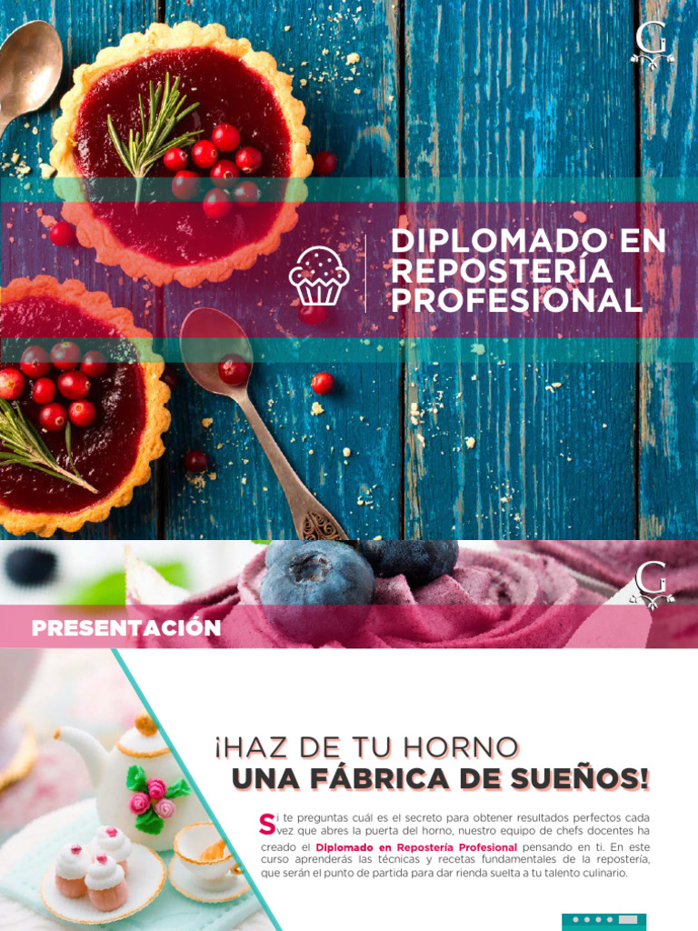 Diplomado Online en Repostería Profesional | PDF