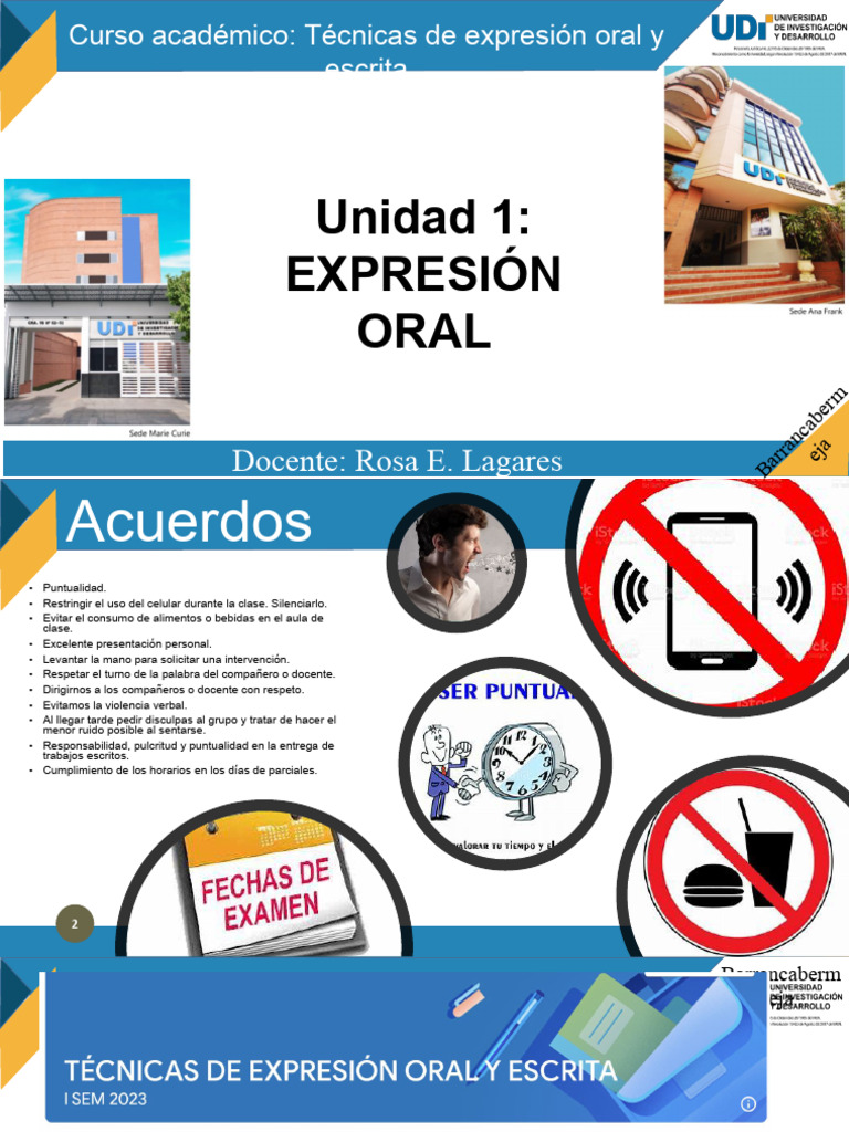 Parcial Expresion Oral | PDF | Hablar en público | Lingüística