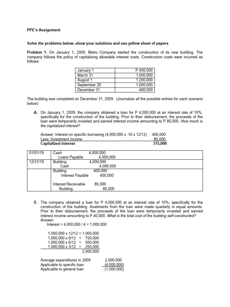 Assignment 2 - Ppe, Wasting Asset | PDF | Finance & Money Management
