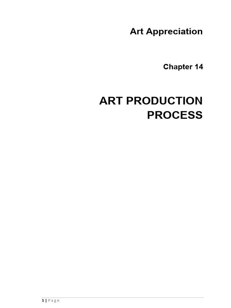 Art Production Process Overview | PDF
