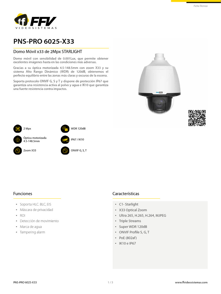 Pns Pro 6025 x33 | PDF | Lentes de aumento | Tecnología de información ...