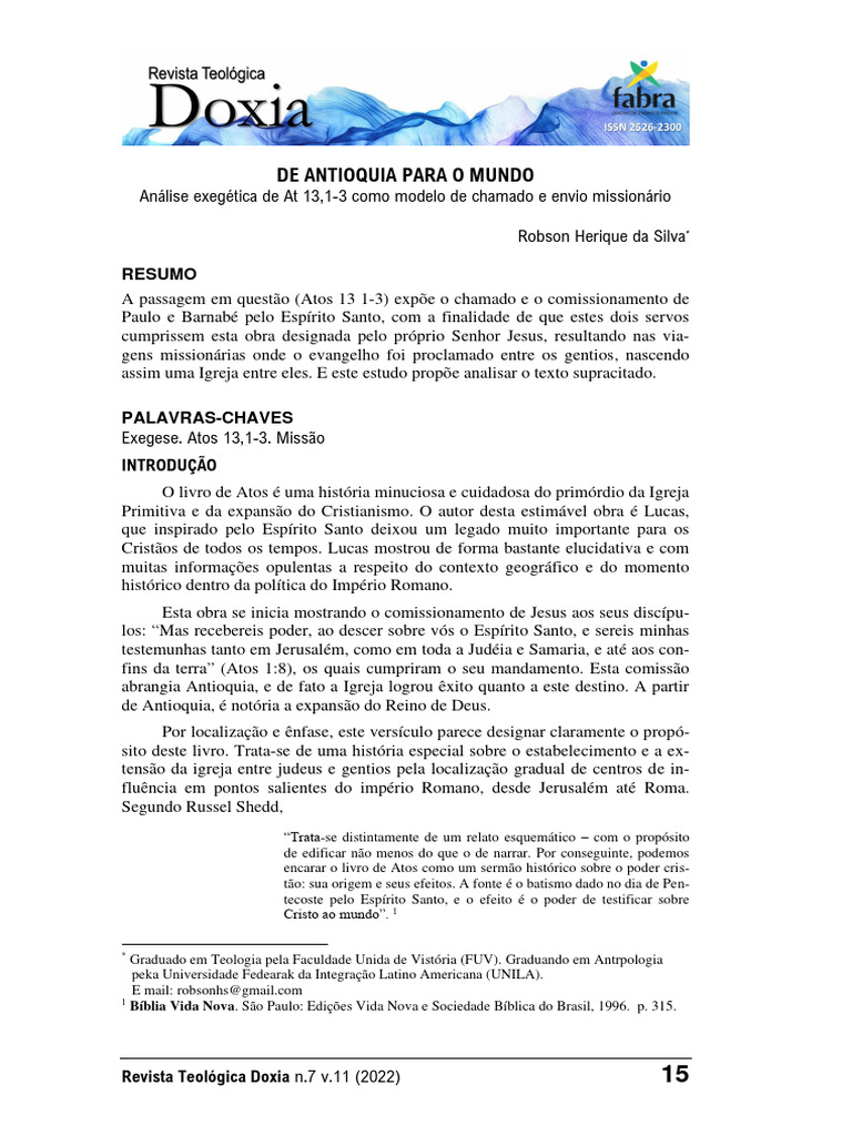 Artigo 02 - EXEGESE ROBSON | PDF