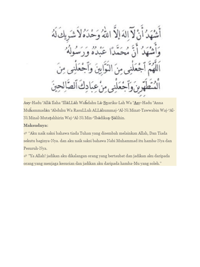 Bacaan Sholat 5 Waktu | PDF | Agama & Spiritualitas