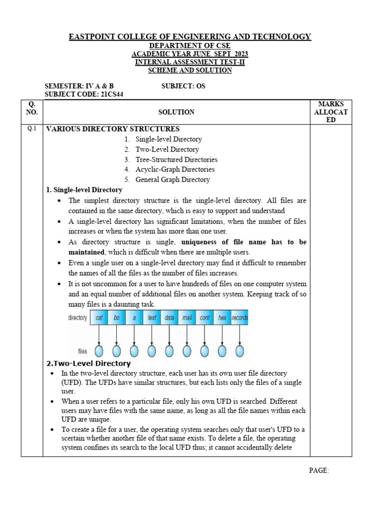 OS IA3 SCheme-2023 | PDF