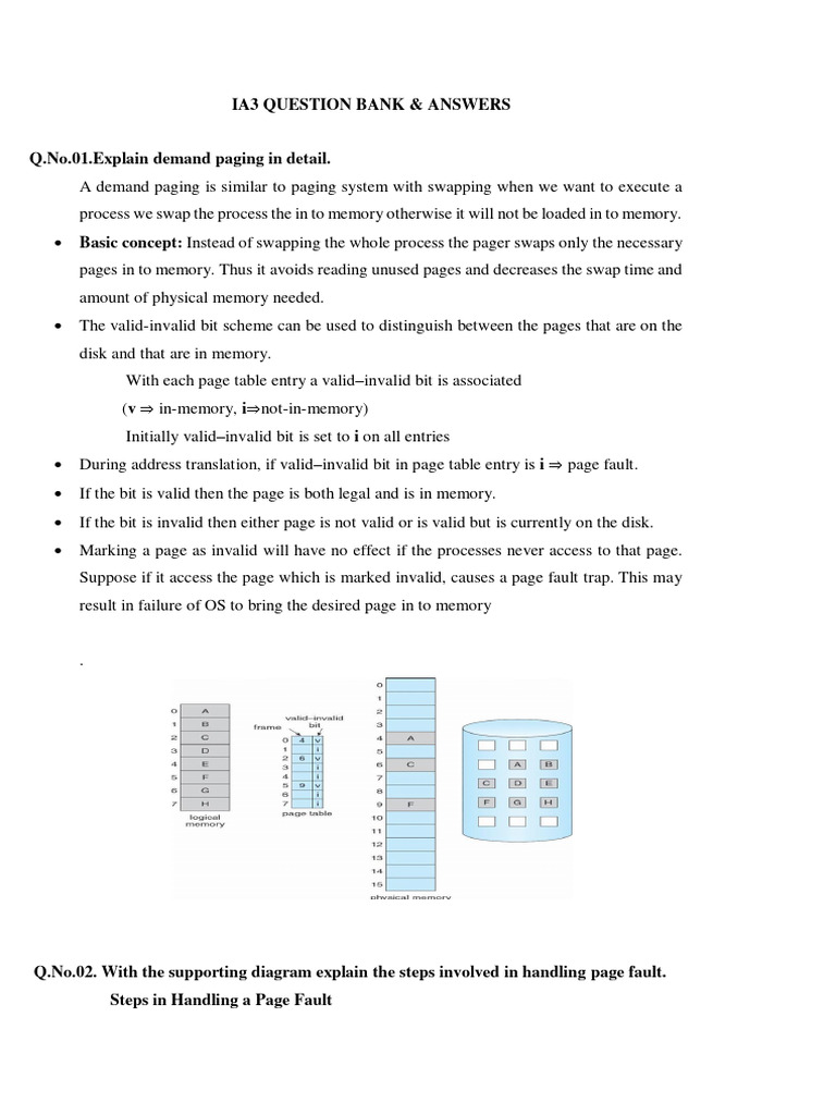 IA3 Question Bank & Answers | PDF