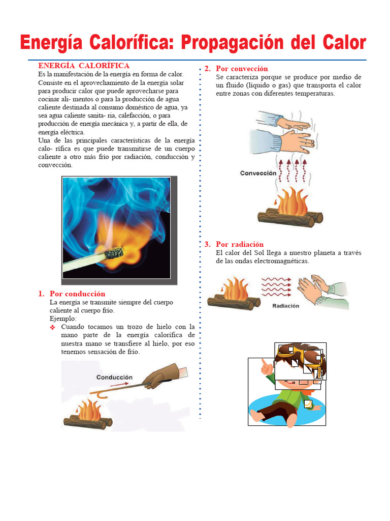 Energía-Calorífica-para-Cuarto-de-Primaria | PDF | Calor | Conduccion ...