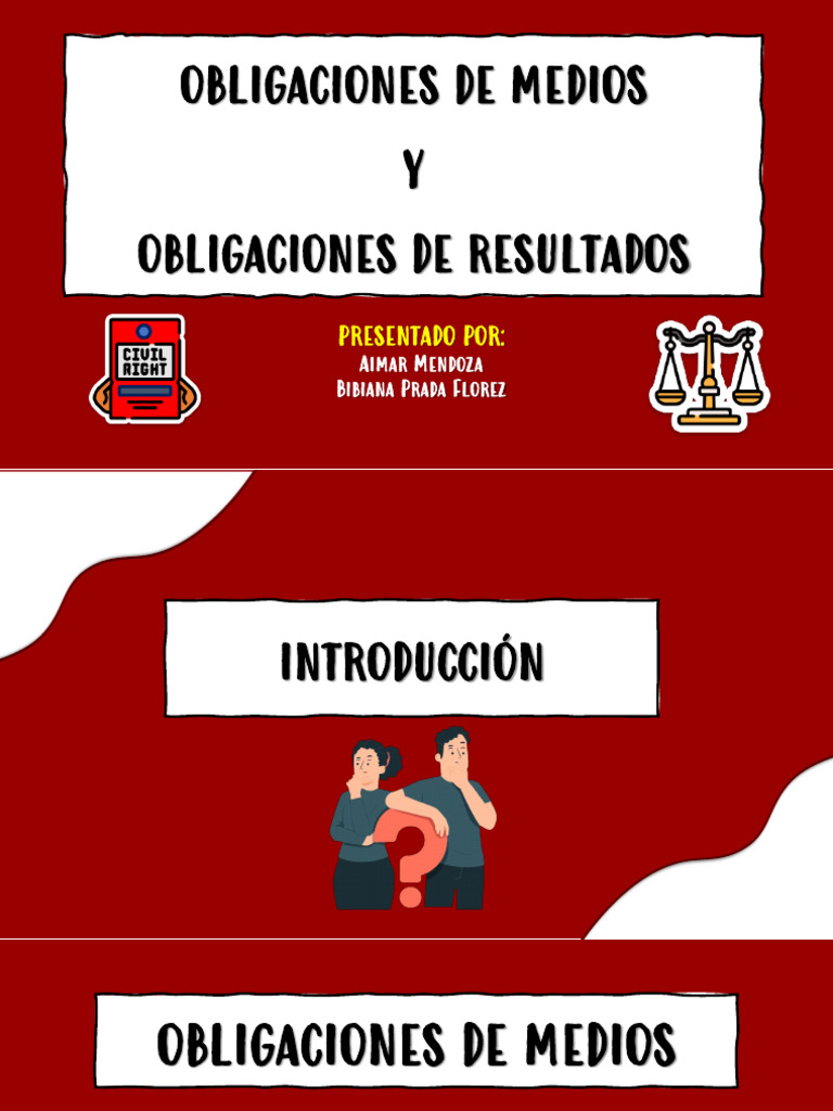 Obligaciones de Medio y Resultado | PDF
