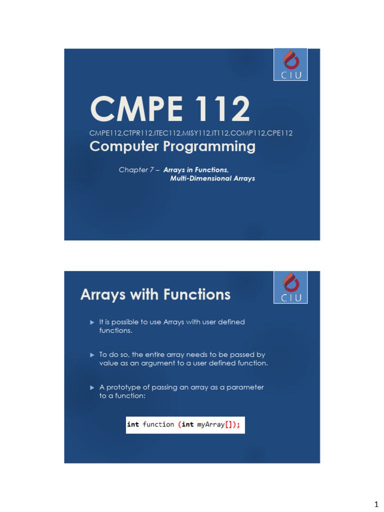 CPE 112-Chapter7 - Updated2021 | PDF