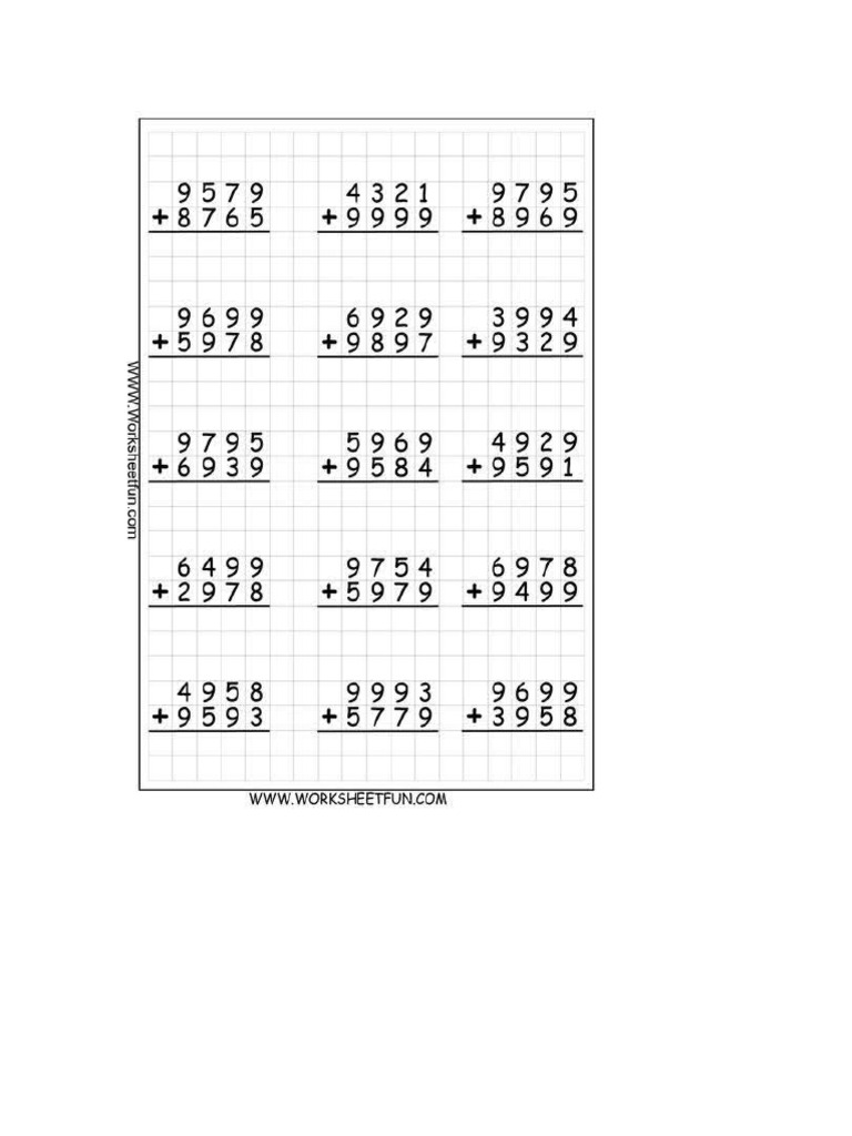 Suma, Restas, Multiplicaciones y Divisiones | PDF