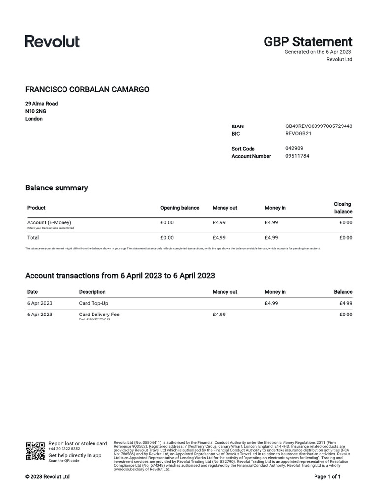 Account Statement - 2023 04 01 - 2023 04 30 - en GB - 6cfc12 | PDF