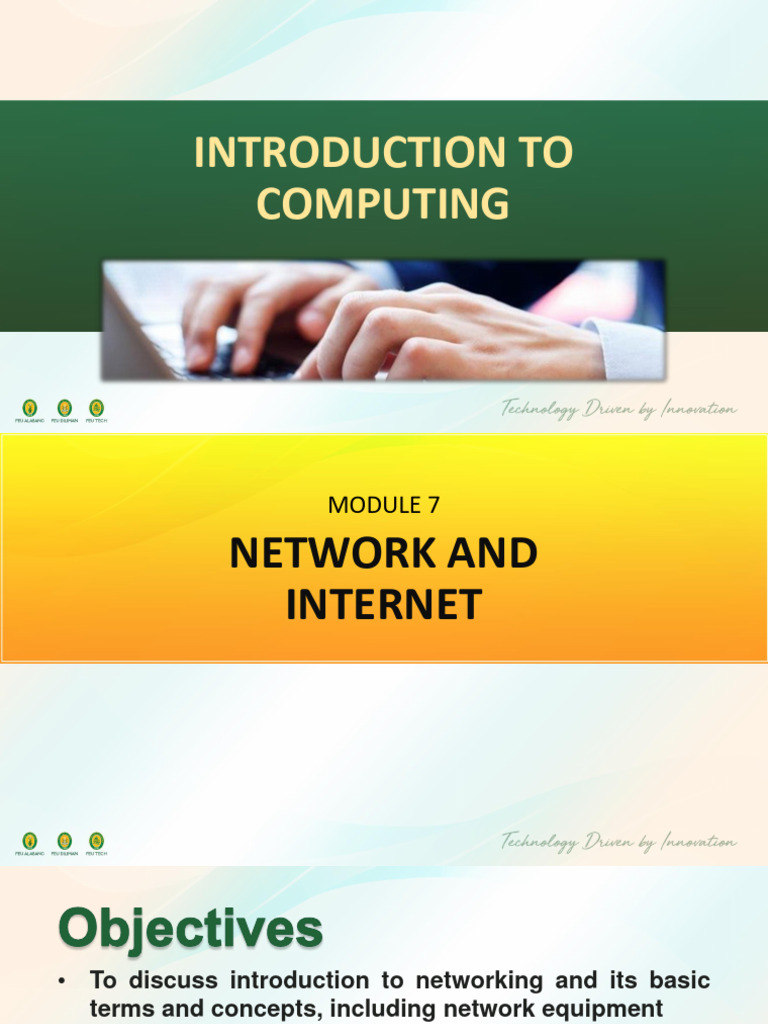 Introduction To Computing - Module 7 - Network and Internet | PDF Introduction To Computing - Module 7 - Network and Internet | PDF
