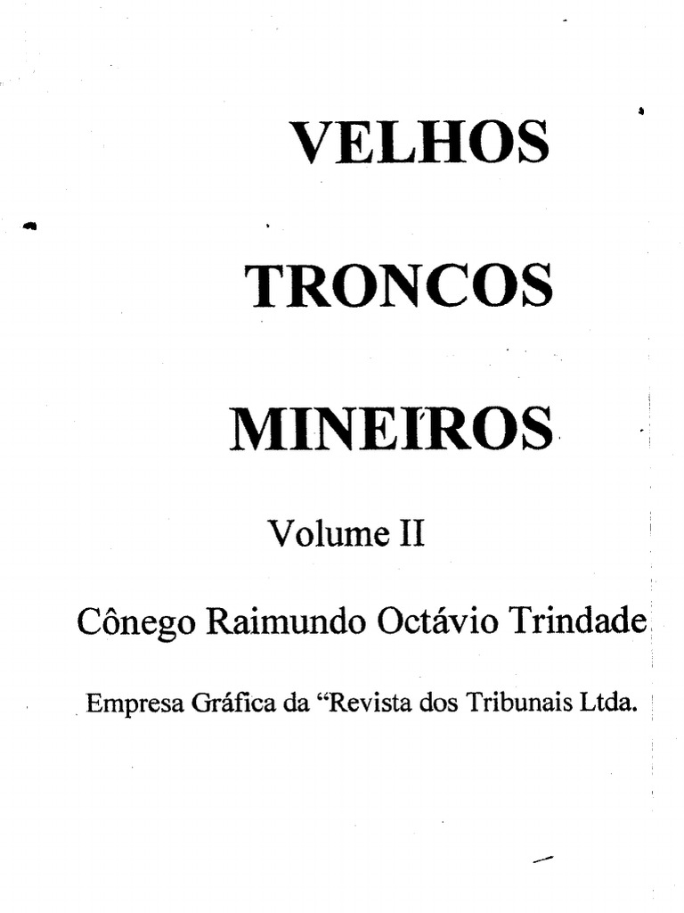 Velhos Troncos Mineiros-Volume - II | PDF
