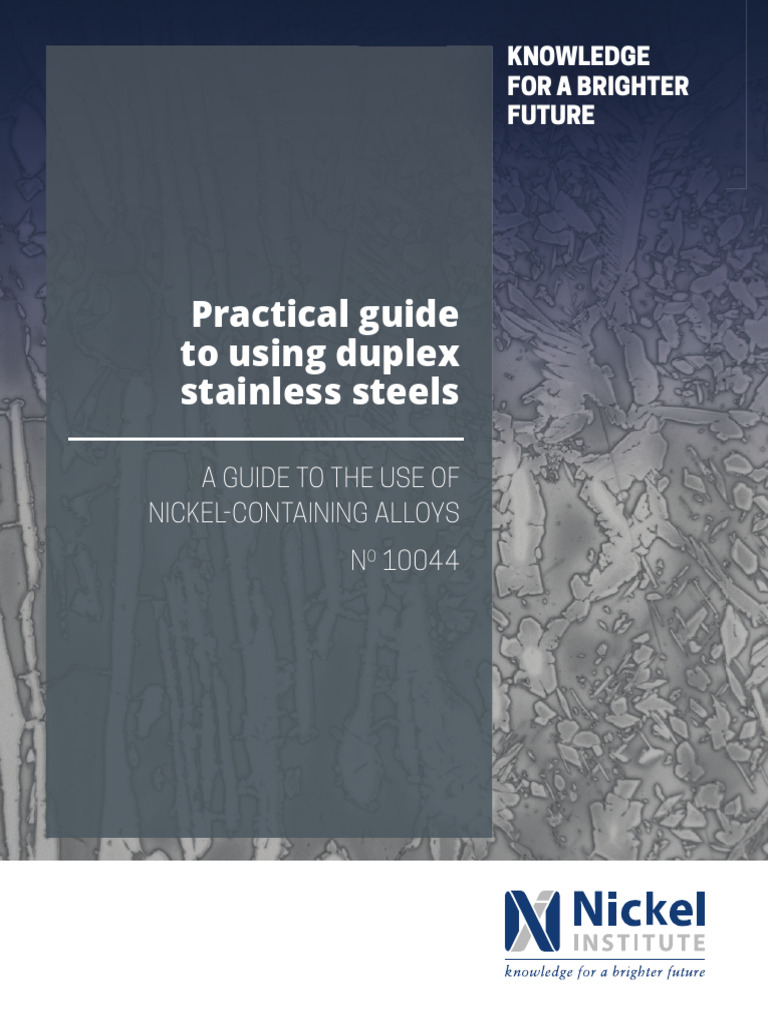 Practical Guide Using Duplex Ss NICKEL INSTITUTE | PDF
