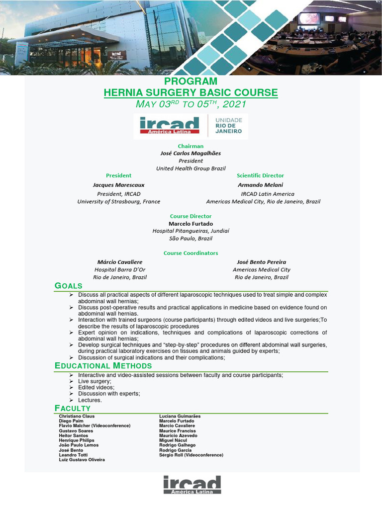 25-Program - Hernia Surgery Basic Course | PDF