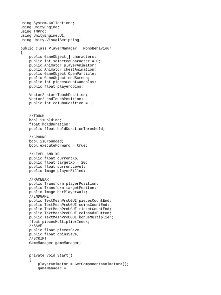 Player Manager | PDF