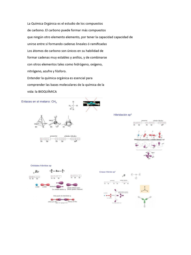 Química Orgánica | PDF | Enlace químico | Alcano