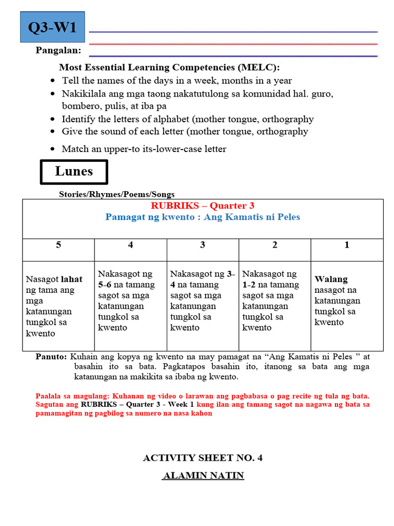 Activity-Sheets-Q3-W1 | PDF