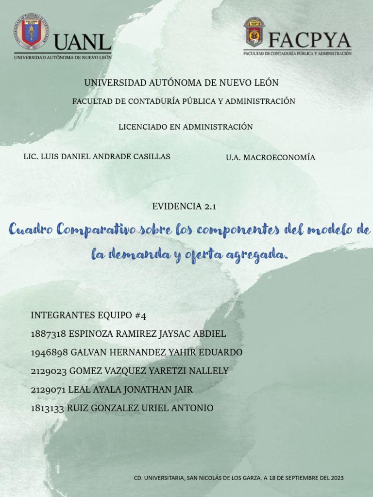 Eq#4, Ev2.1 Macroeconomia-1 | PDF | Macroeconómica | Oferta (economía)