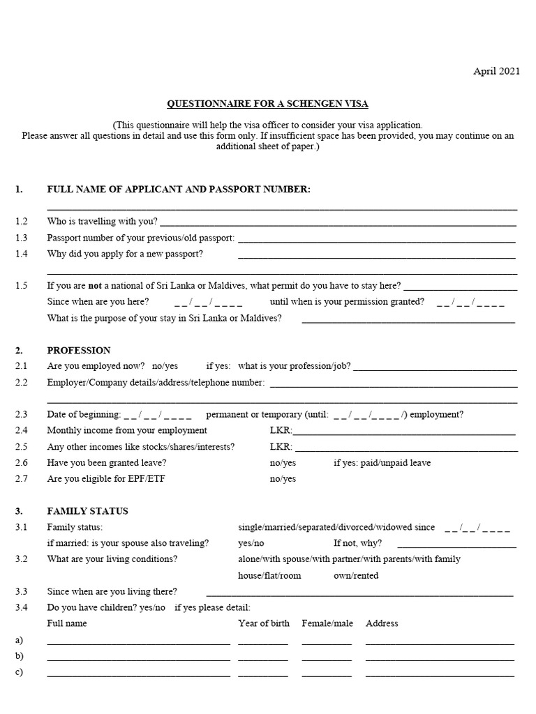 LSC Questionnaire | PDF