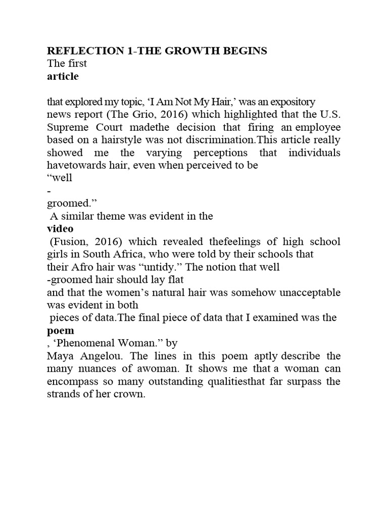 Reflection 1 | PDF | Crimes | Crime & Violence