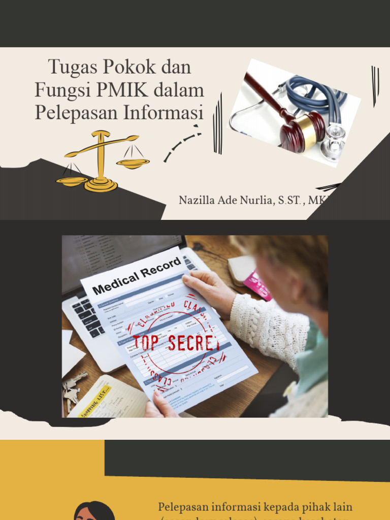 Tugas Pokok Dan Fungsi PMIK Dalam Pelepasan Informasi | PDF