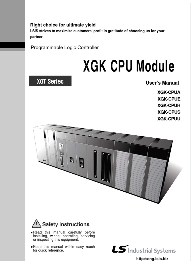 XGK-CPU_Eng_V1.1 | Programmable Logic Controller | Input/Output