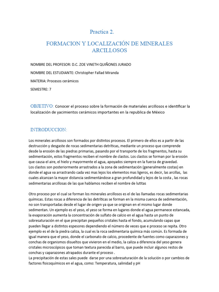 Practica 2. Formación y Lozalización de Yacimientos | Descargar gratis ...