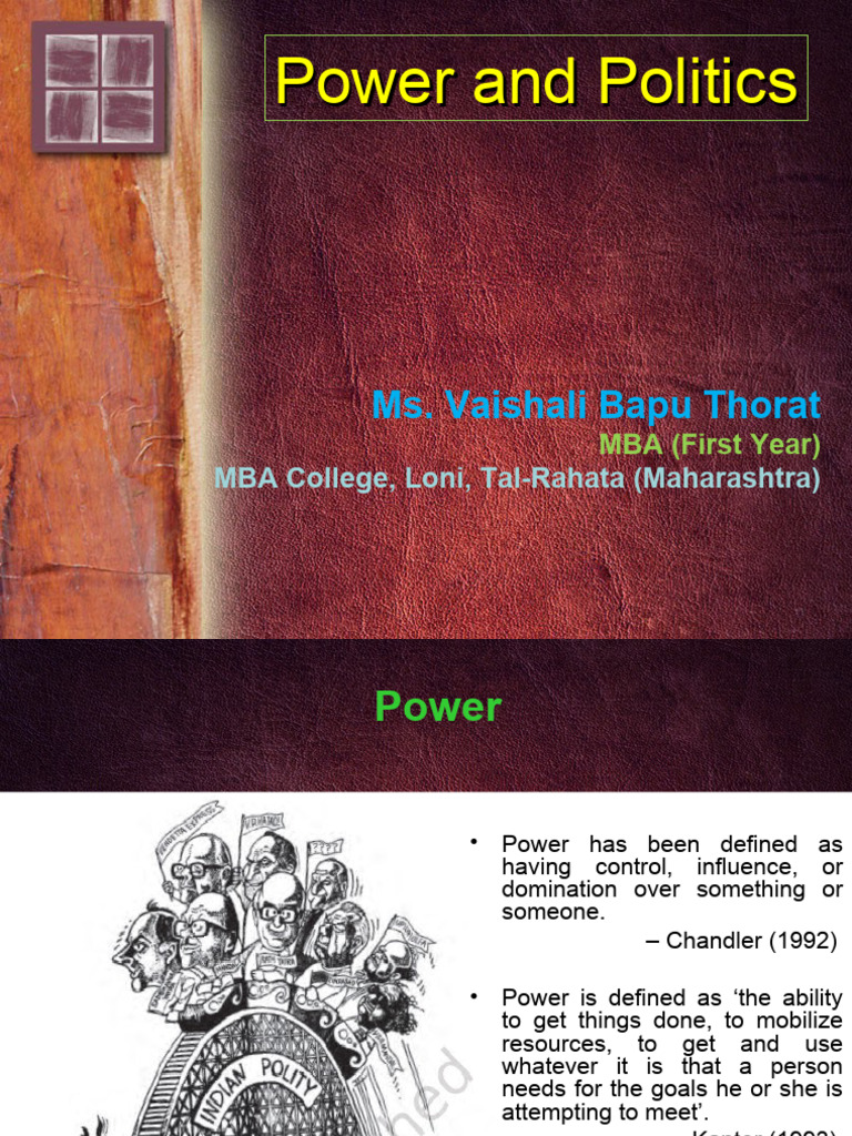 Power and Politics | PDF | Leadership | All Rights Reserved