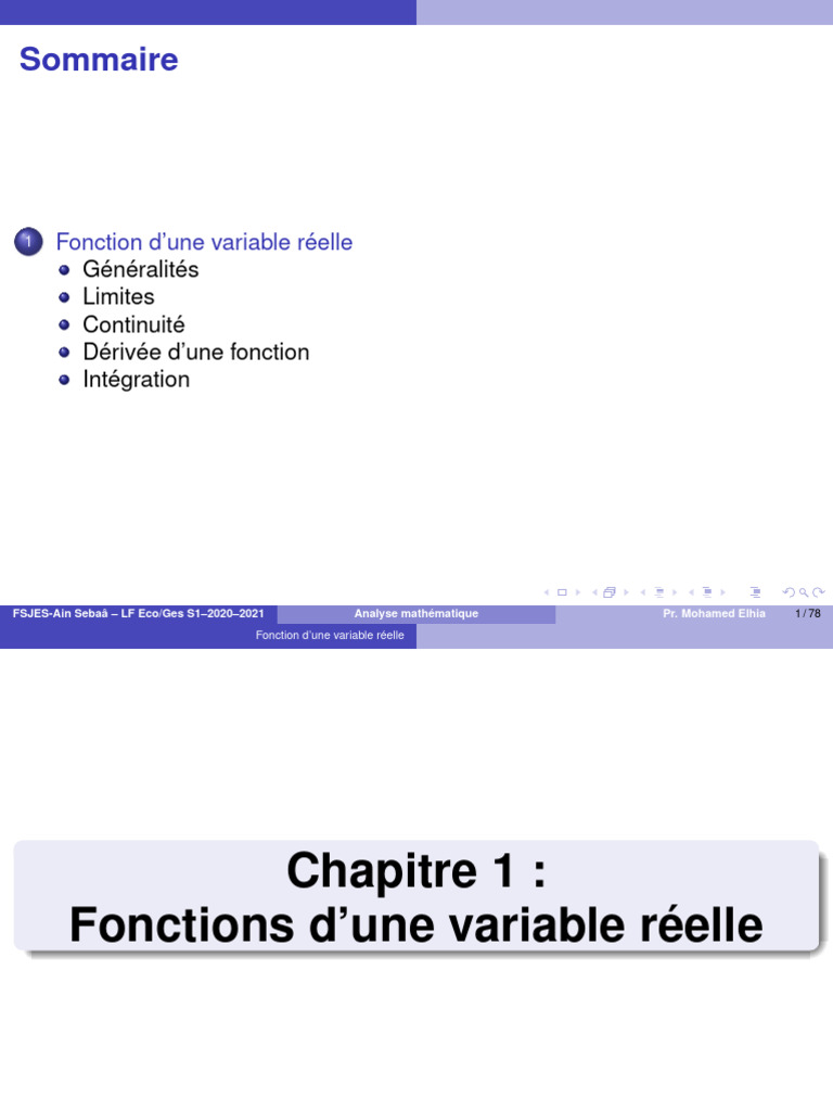 Chap 1 analyse | PDF