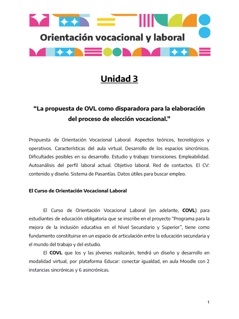 Orientación Vocacional en Moodle | PDF | Moodle | Aprendizaje