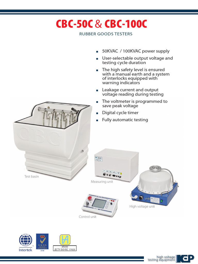 High Voltage Rubber Goods Tester Overview | PDF | High Voltage | Voltage