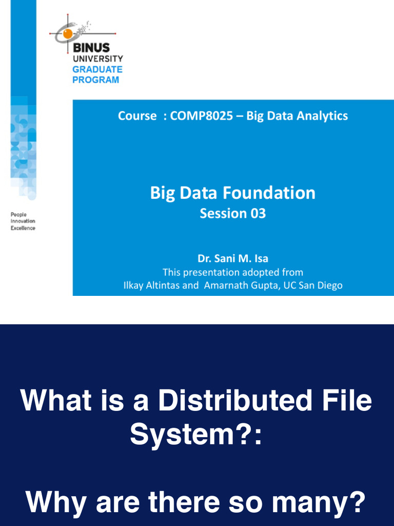 20210630132922_PPT3-W3-Big Data Foundation | PDF | Computer Cluster | Map Reduce