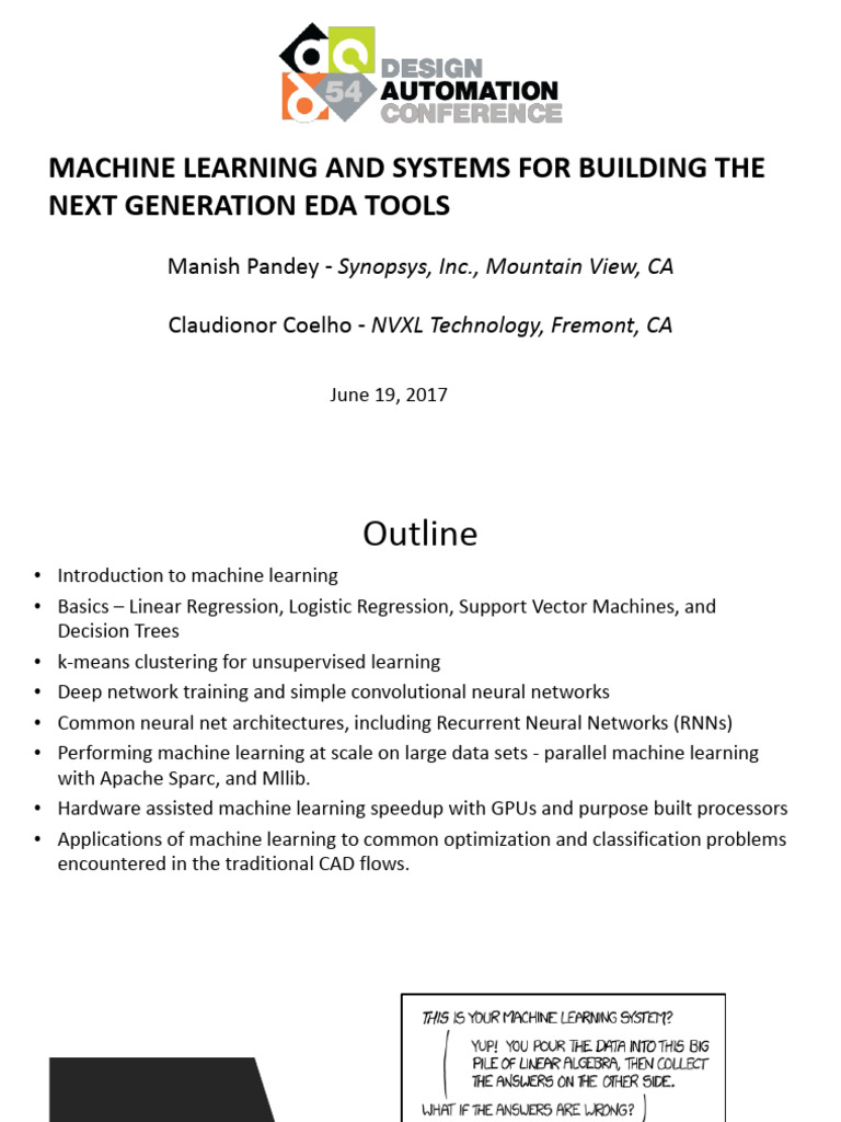 DAC ML Tutorial Final Deck | PDF DAC ML Tutorial Final Deck | PDF