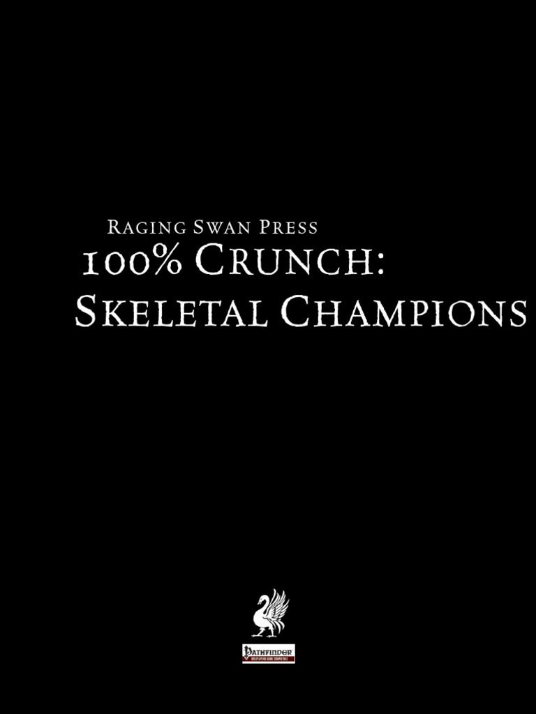 100 Crunch Skeletal Champs | PDF | Skeleton | D20 System