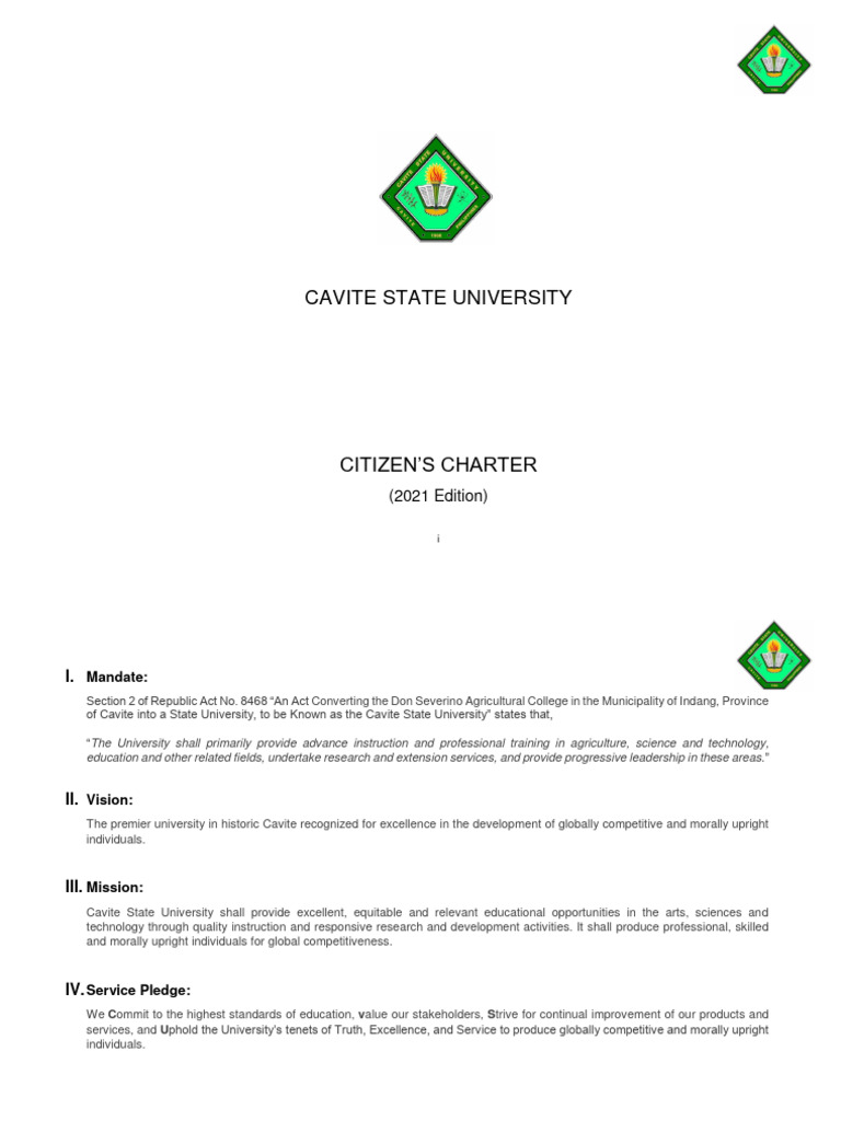 Citizens Charter 2021 Edition | Download Free PDF | Thesis | Libraries