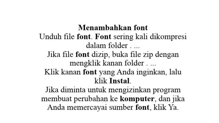 Cara Instal Font di Komputer | PDF | Ilmu Sosial