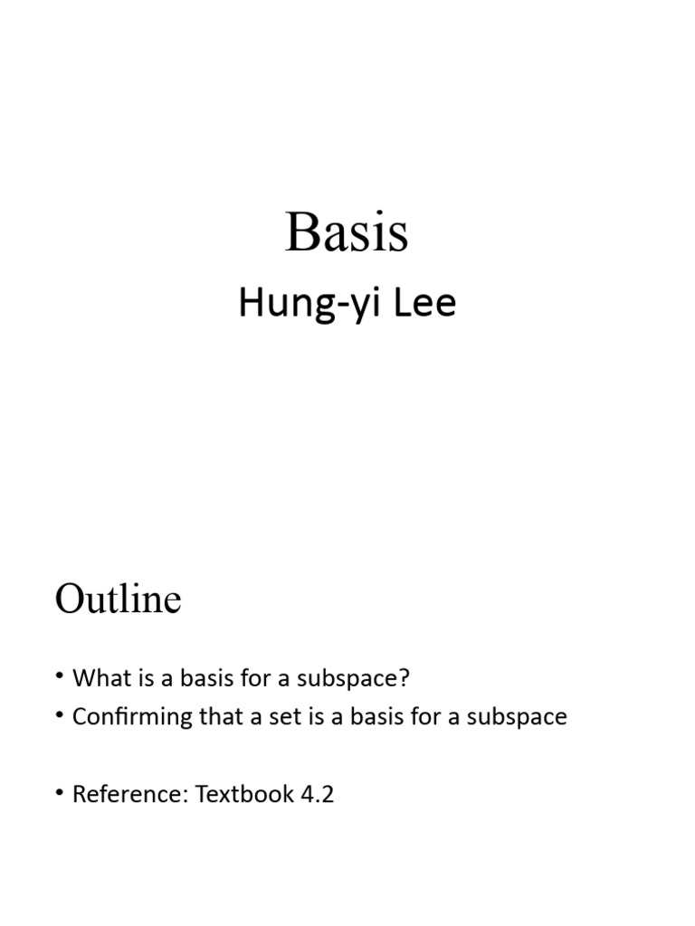 Basis V3 Pdf Linear Subspace Basis Linear Algebra 6314