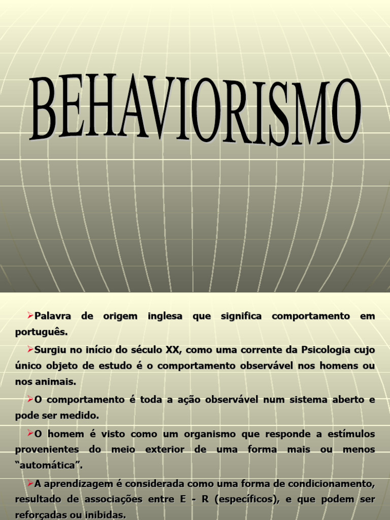 Aula 3 Behaviorismo | PDF