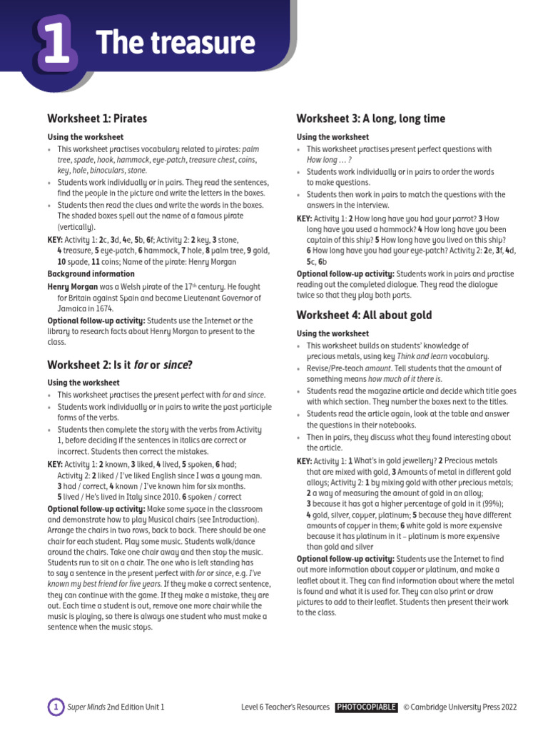 SM2ed Teacher's Resources Worksheet B L6 U1 | PDF | Language Arts & Discipline | Foreign ...