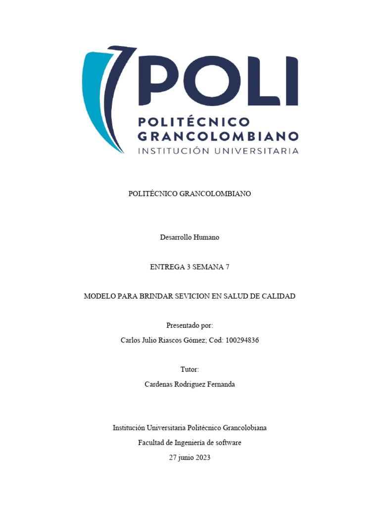 POLITÉCNICO GRANCOLOMBIANO | PDF