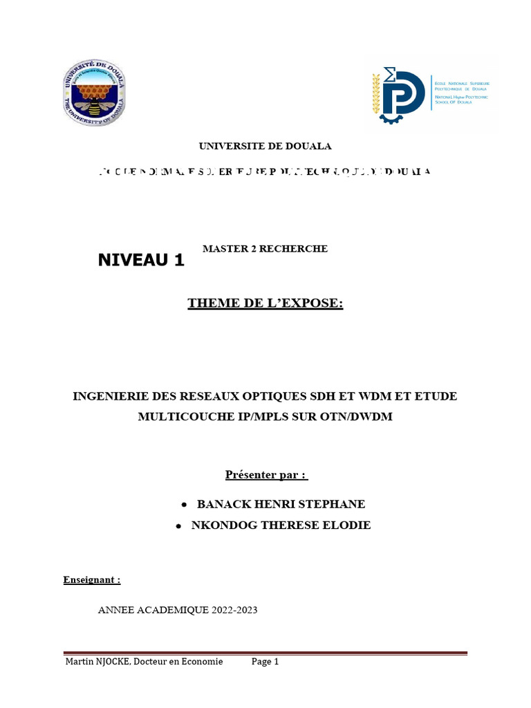 Universite de Douala | PDF