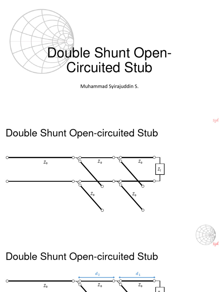 Double Shunt Open-Circuited Stub | PDF