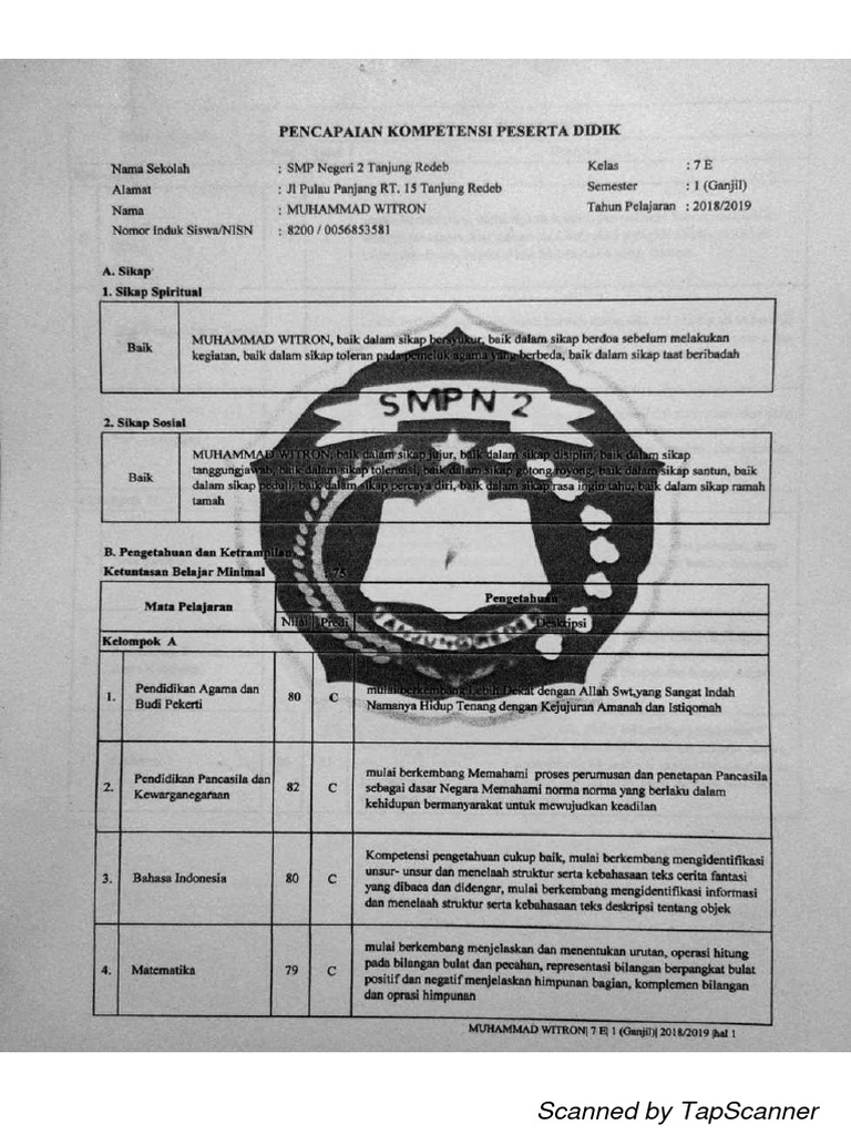 Rapot S1 - S5 | PDF | Home & Garden | Religion & Spirituality