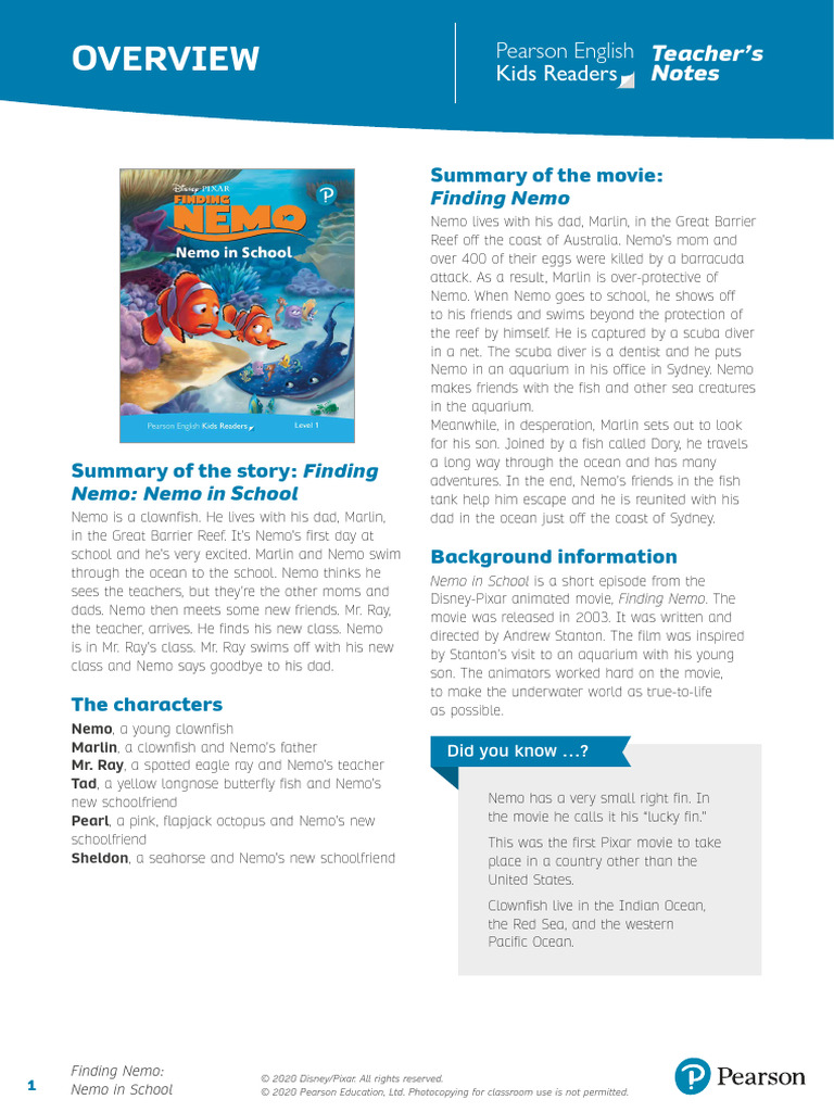 L1 Nemo Teaching Notes | PDF