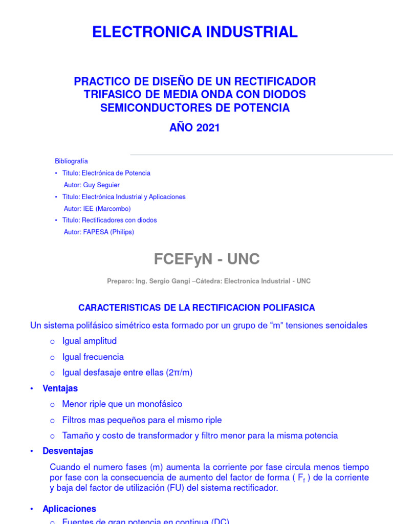 Rectificador Media Onda | PDF | Rectificador | Transformador