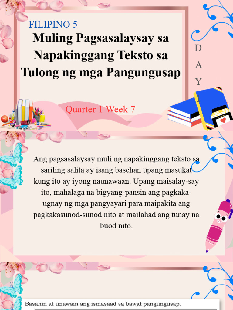 Filipino V q1 w7 | PDF