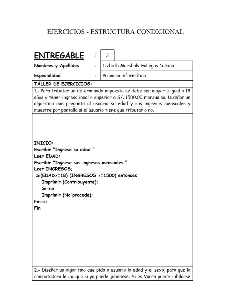 Resuelto Algoritmo Ent3 Pdf Algoritmos Informática