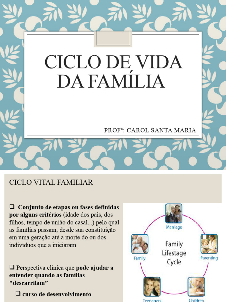 Ciclo de Vida Familiar | PDF | Família | Adolescência