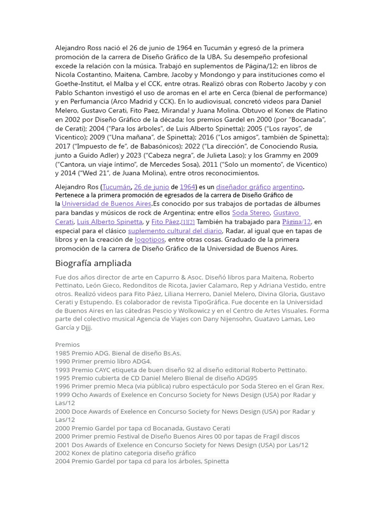 Alejandro Ross | PDF